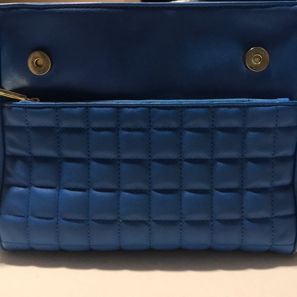 Versace | Bags | Versace 969 Blue Shoulder Bag | Poshmark